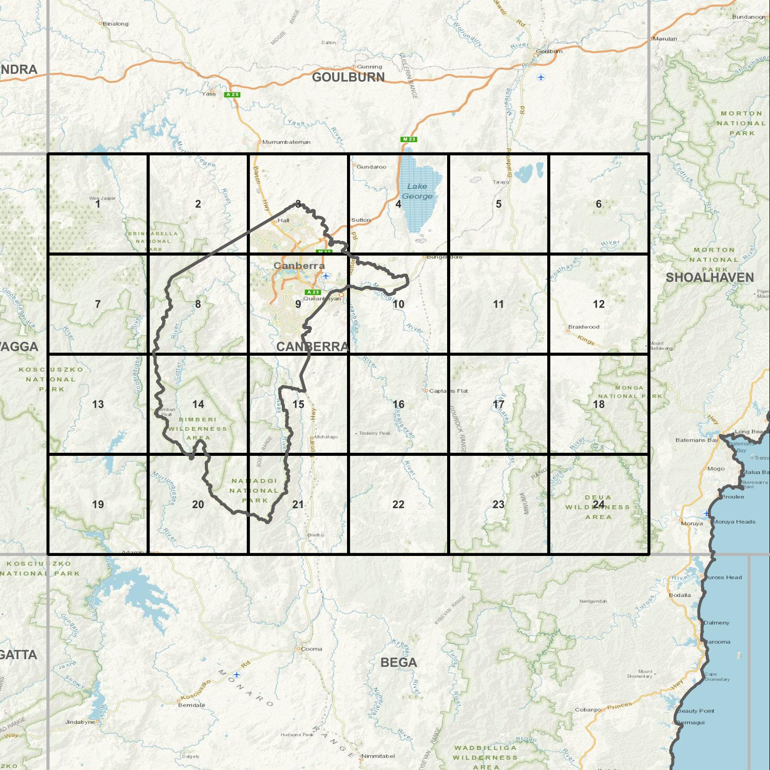 Canberra ACT & Capital Region NSW (I5516) – Elev.