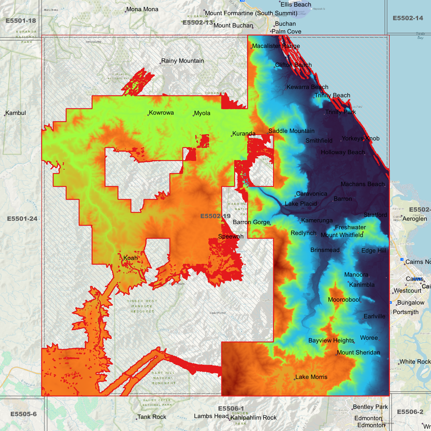 Barron 1m Digital Elevation Model (E5502-19) – Elev.
