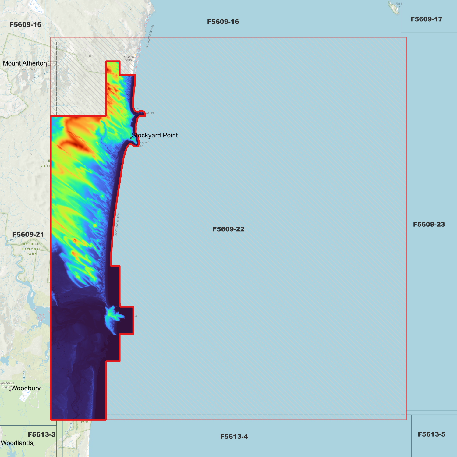 Corio Bay 1m Digital Elevation Model (F5609-22) – Elev.