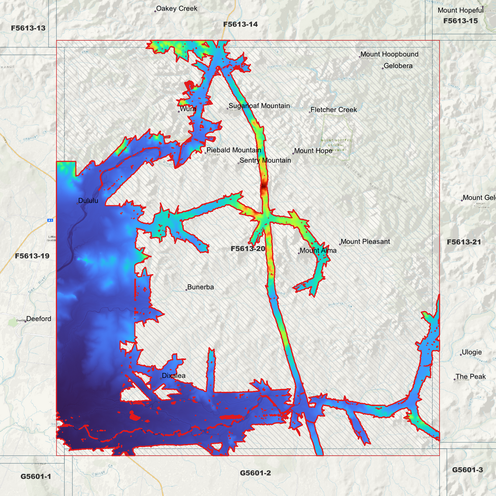 Dululu 1m Digital Elevation Model (F5613-20) – Elev.