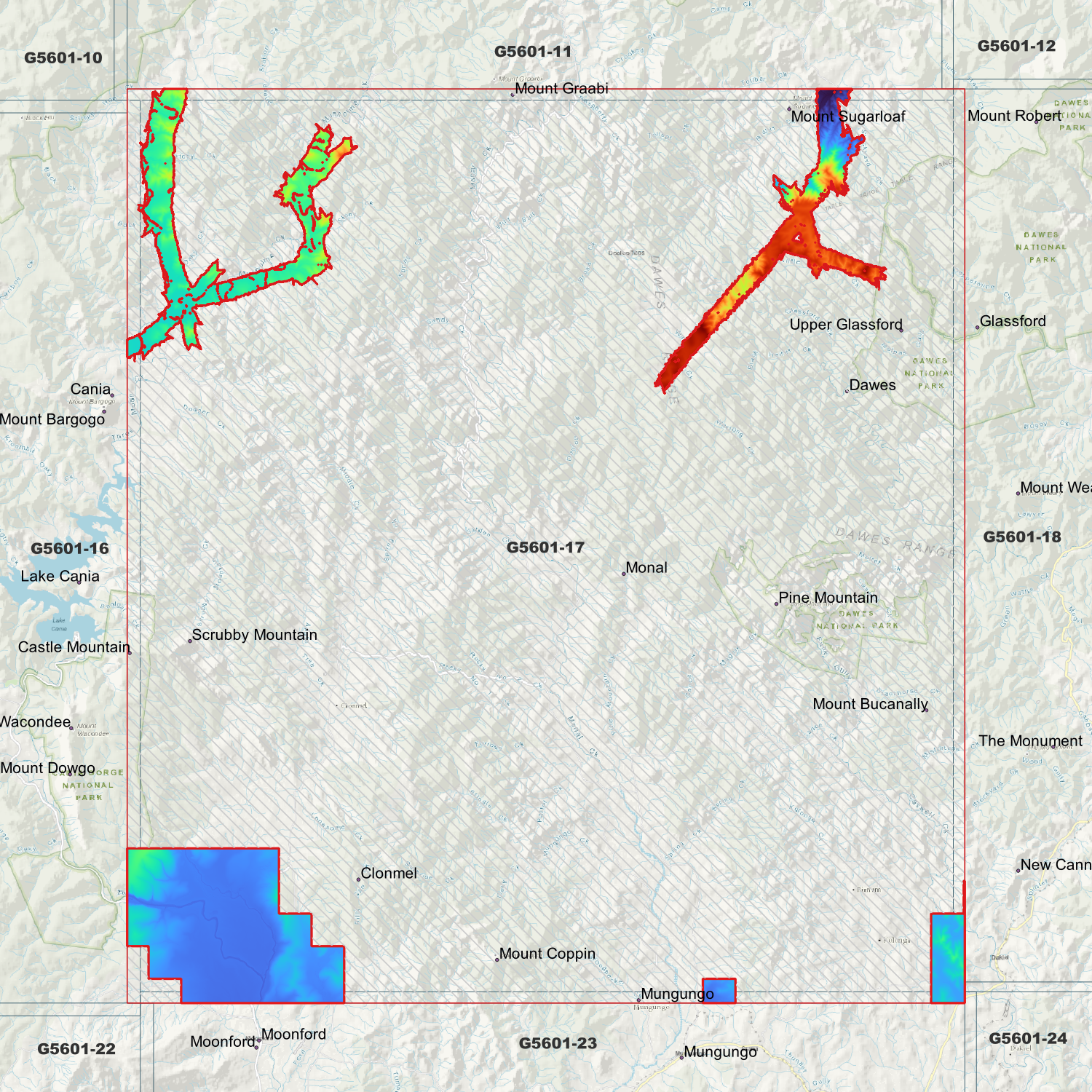 Pine Mountain 1m Digital Elevation Model (G5601-17) – Elev.