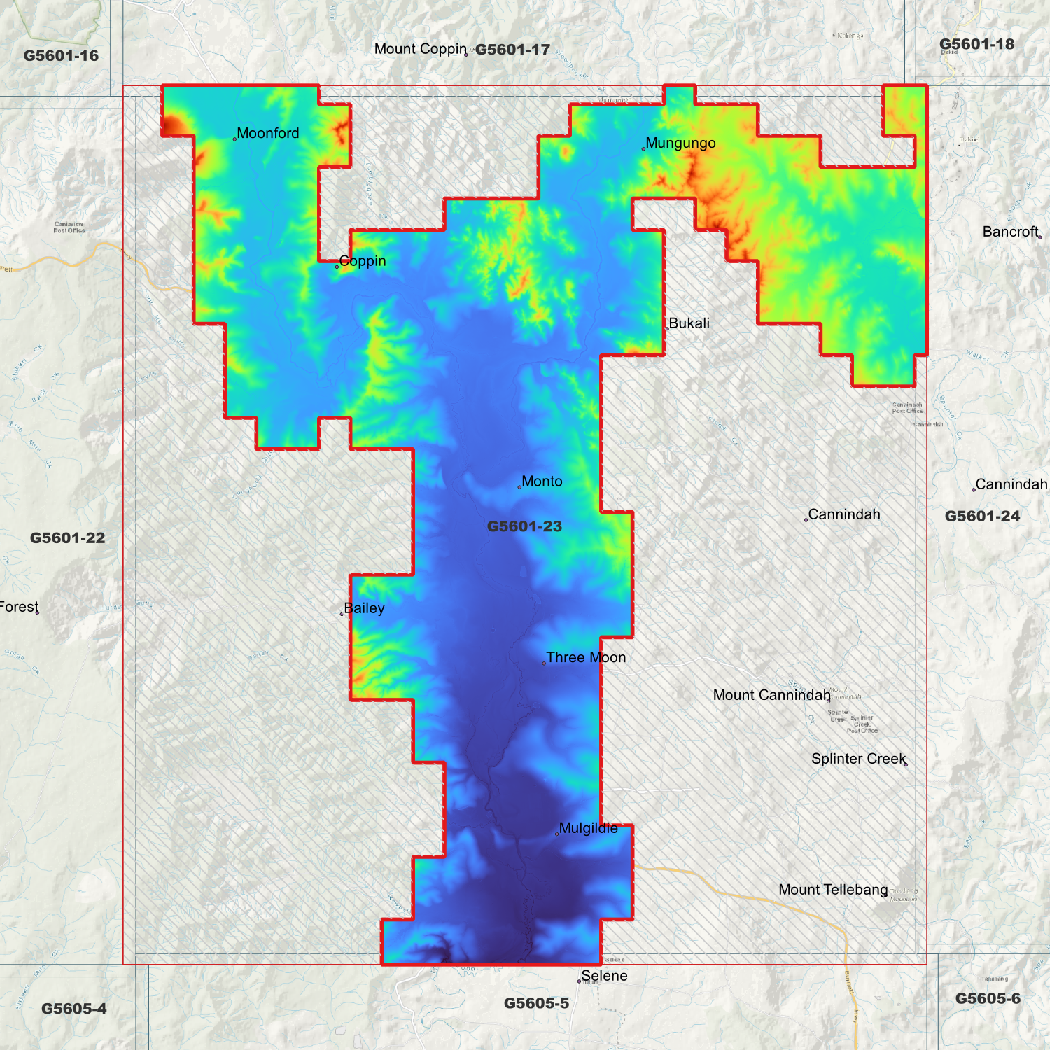 Monto 1m Digital Elevation Model (G5601-23) – Elev.