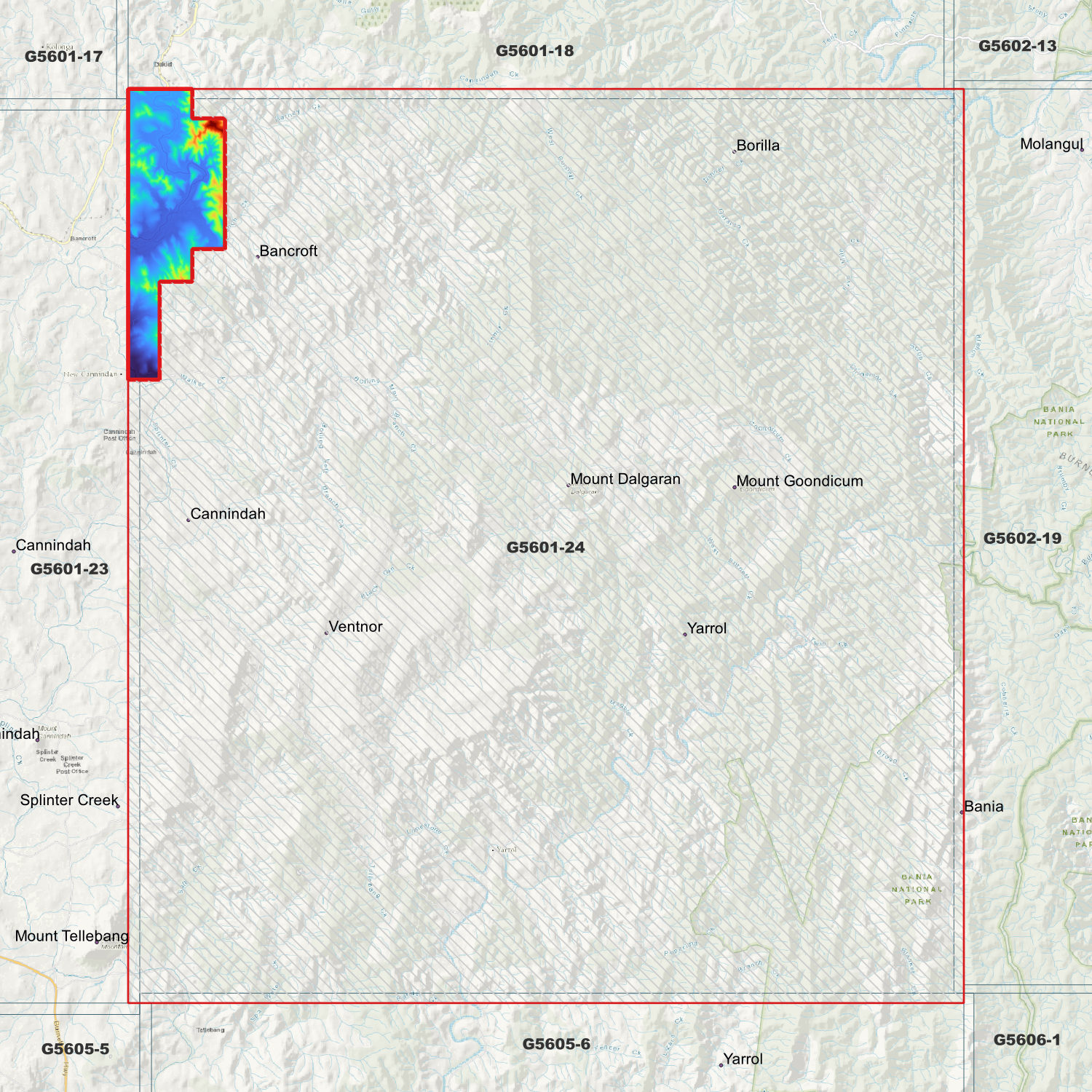 Mount Dalgaran 1m Digital Elevation Model (G5601-24) – Elev.