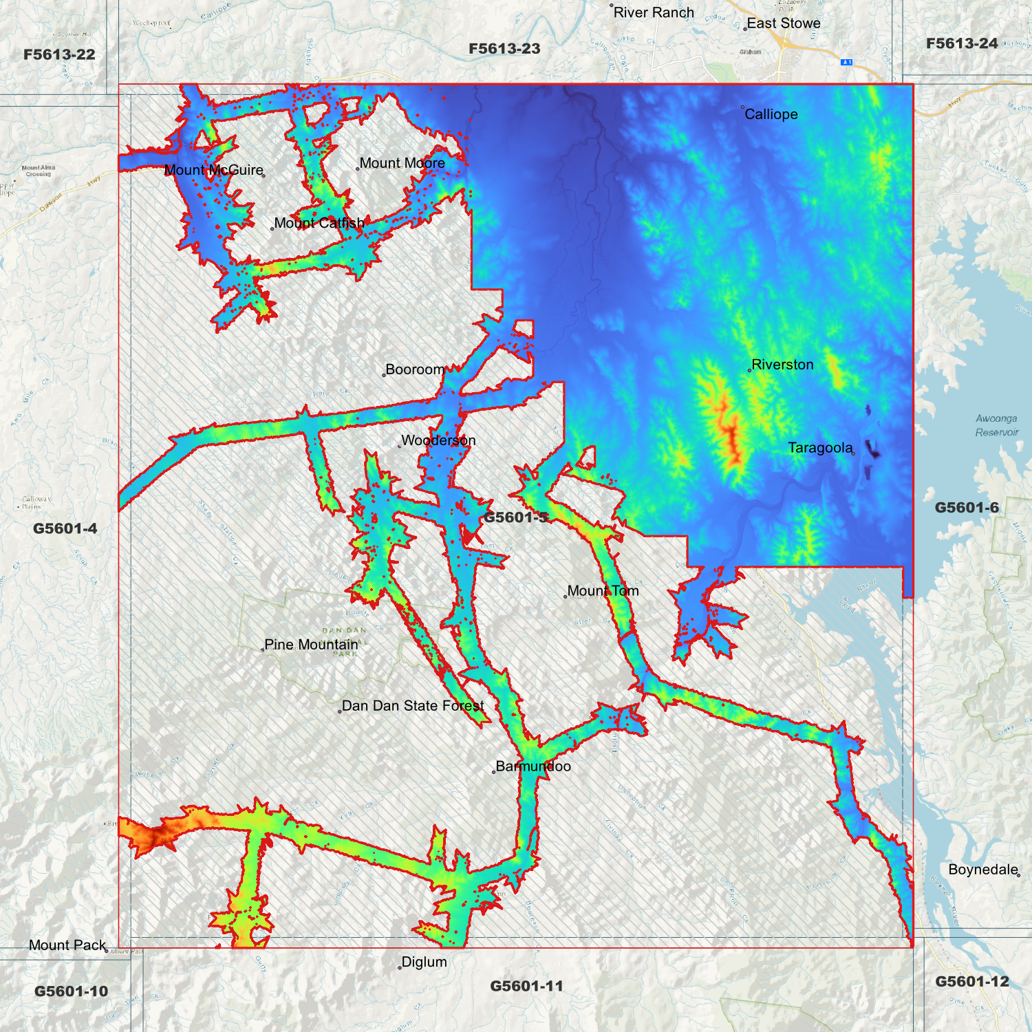 Calliope 1m Digital Elevation Model (G5601-5) – Elev.