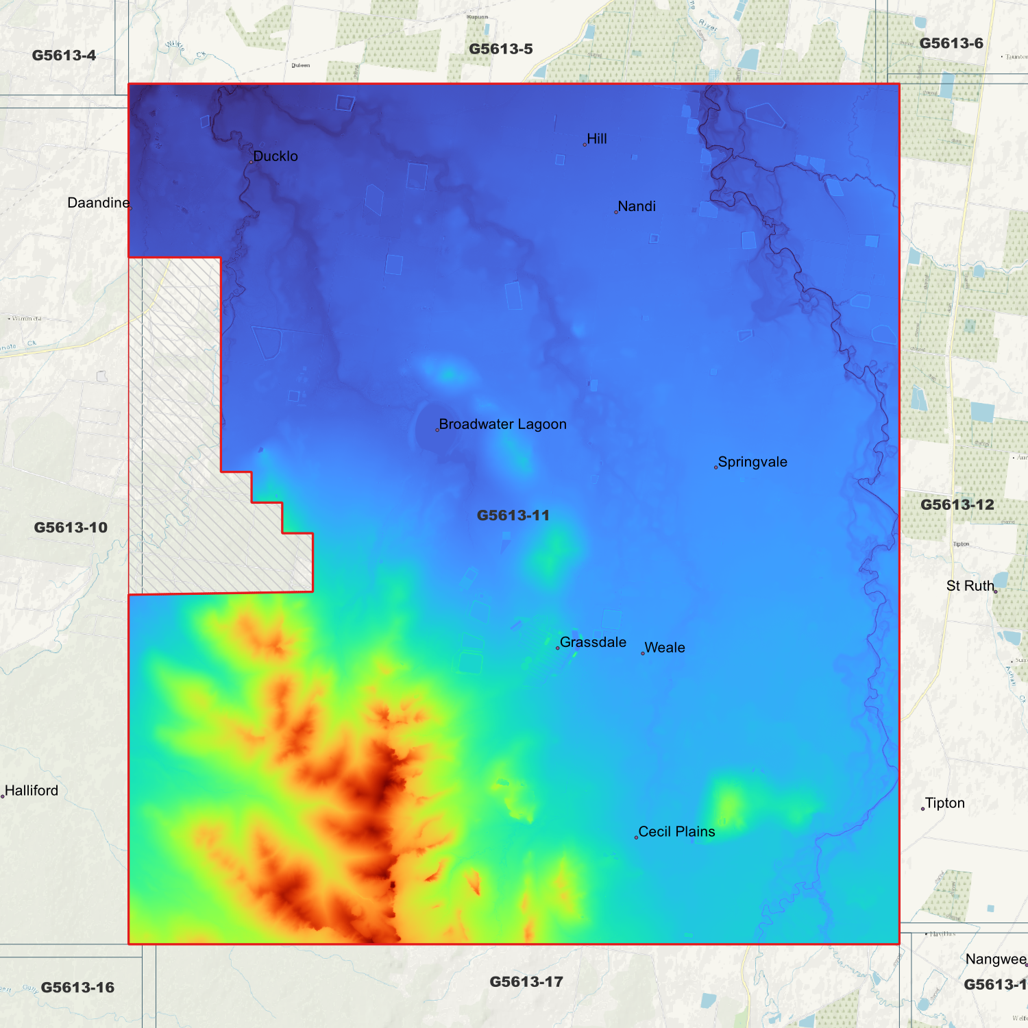 Ducklo 1m Digital Elevation Model (G5613-11) – Elev.