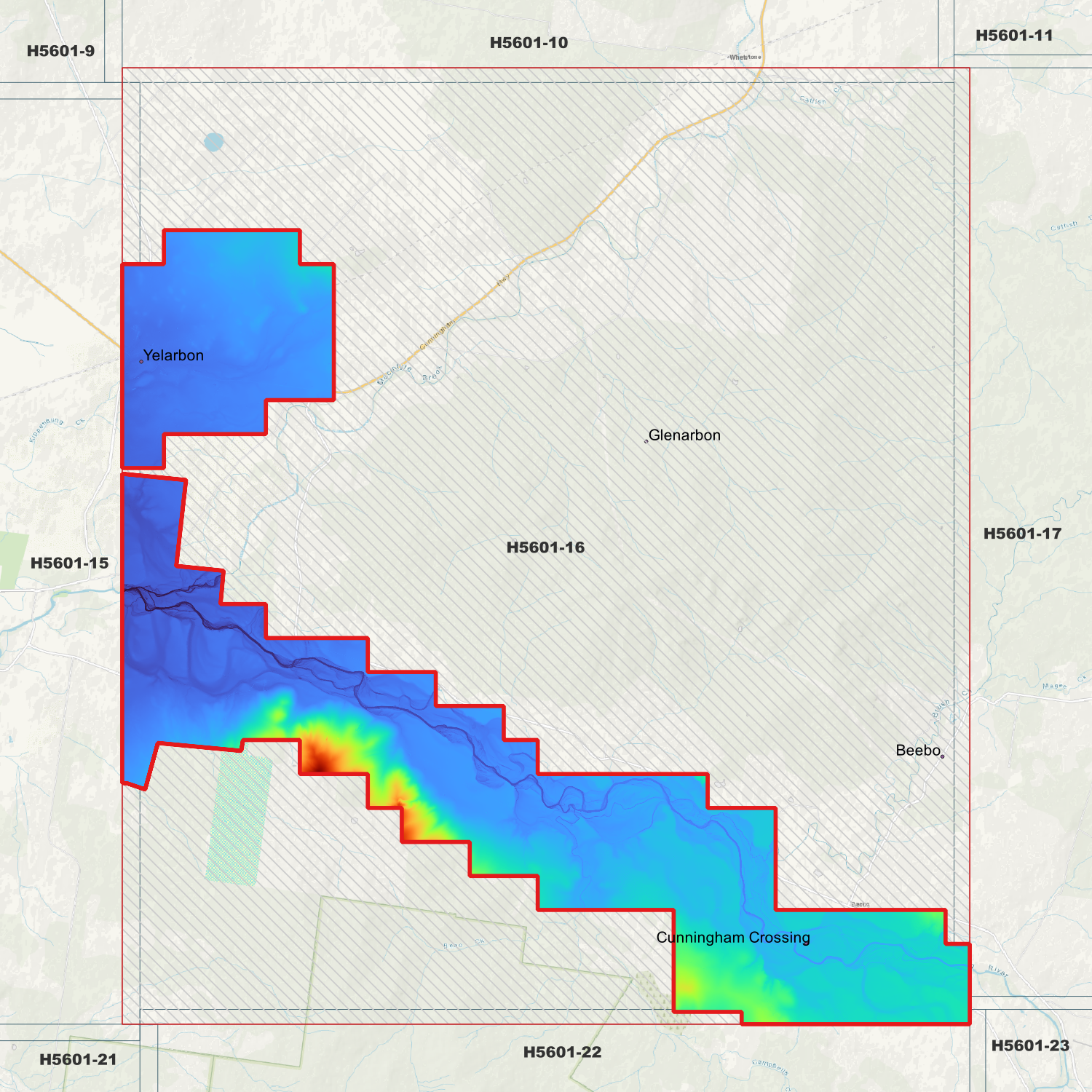 Yelarbon 1m Digital Elevation Model (H5601-16) – Elev.